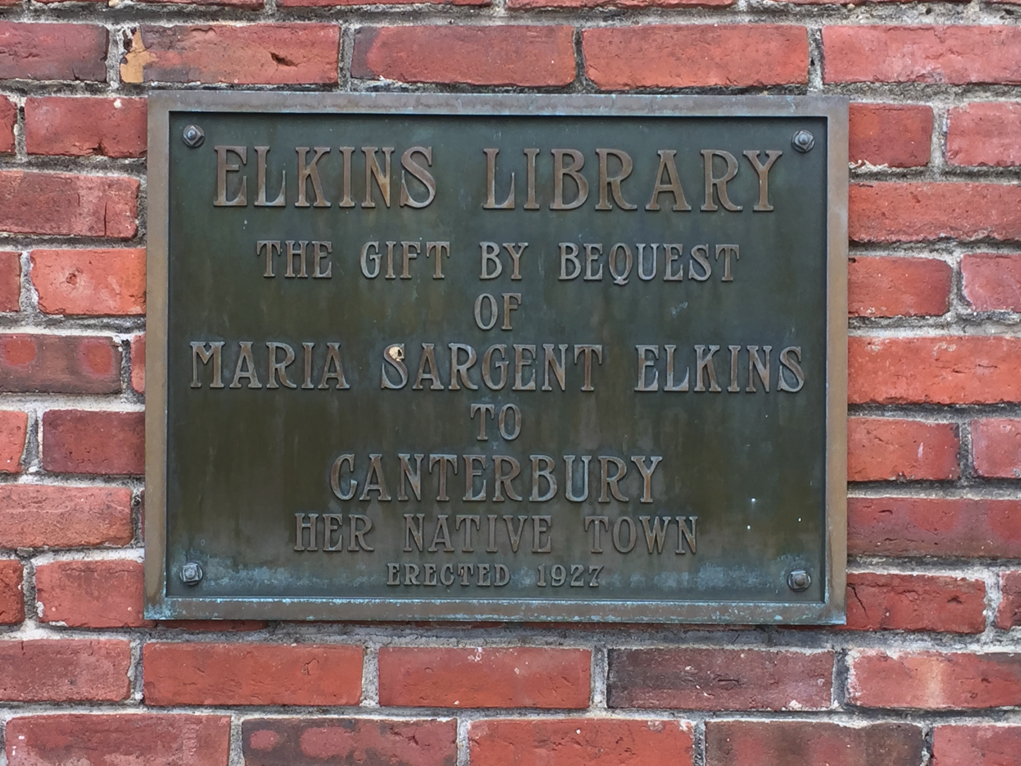 Elkins Memorial Building – Canterbury, NH Historical Society